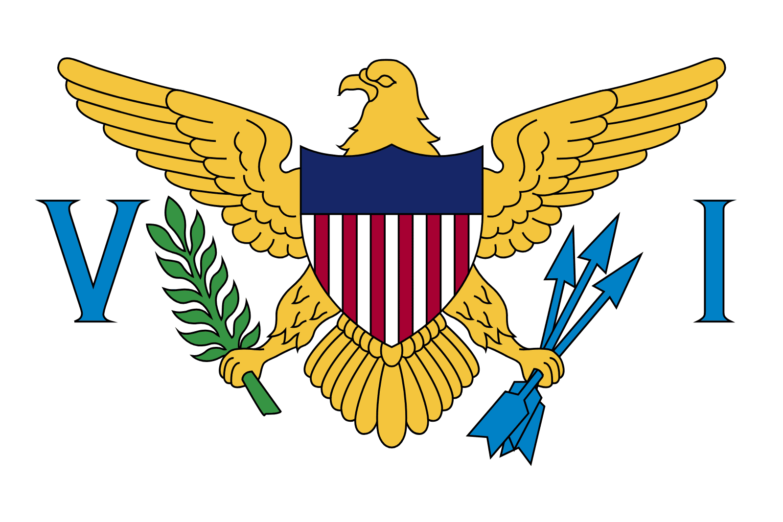 Drapeau Des les Vierges Des tats Unis Drapeauxdespays fr Drapeau Des les Vierges Des tats Unis Drapeauxdespays fr